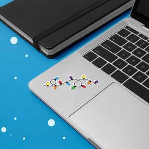 Christmas Lights Sticker, Cute Christmas Sticker, Stocking Stuffer ...