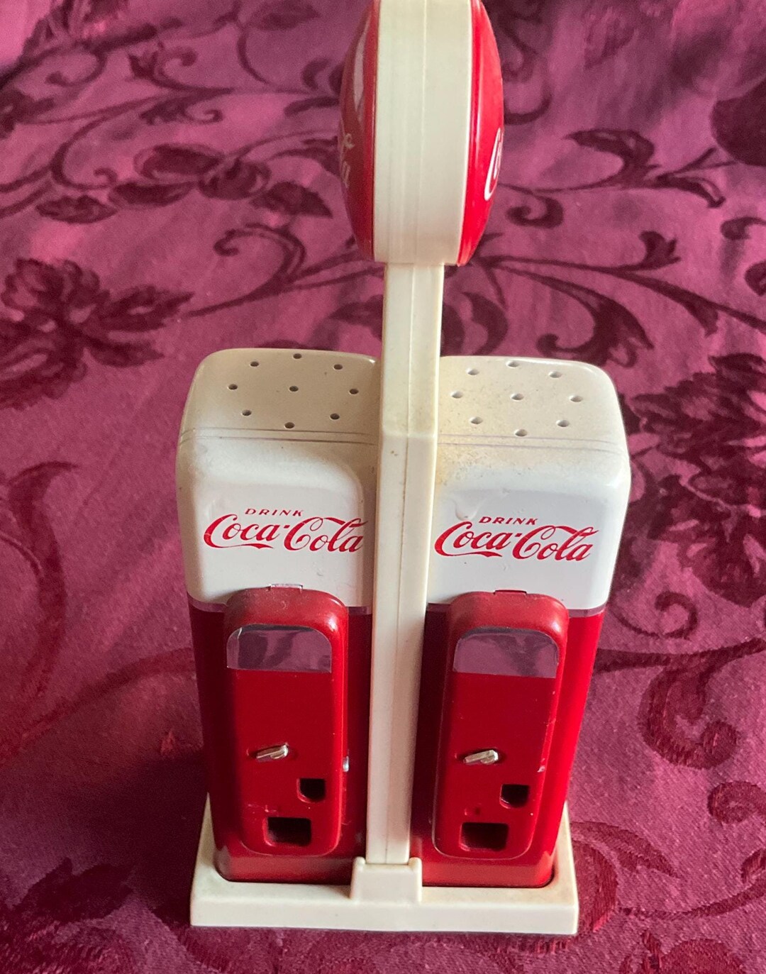 Coca Cola Salt & Pepper vending Machine Gas Pump Shakers. Never Used ...