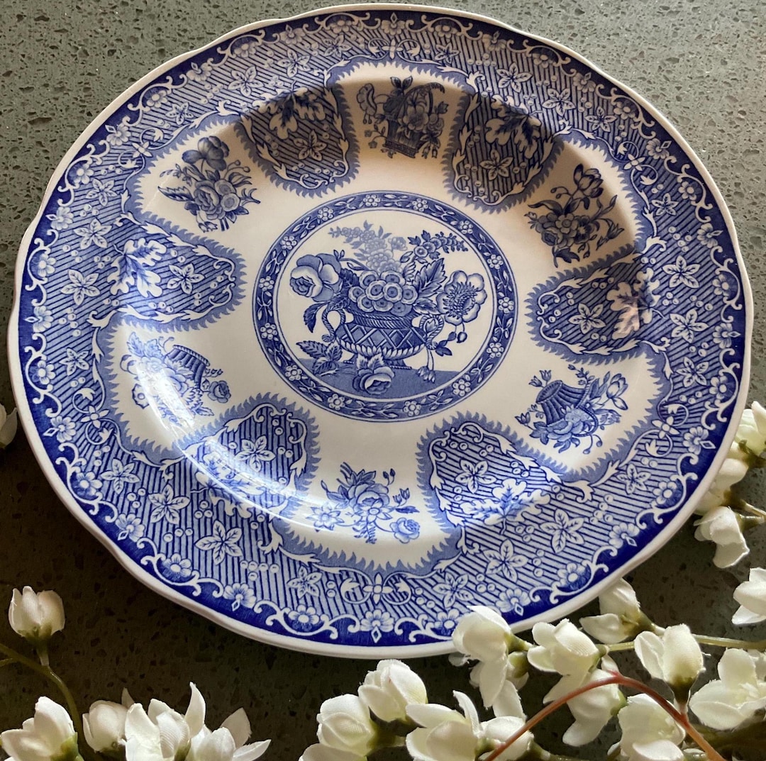 Rare Find! Spode Blue Room Collection "filigree" Pattern Rimmed ...