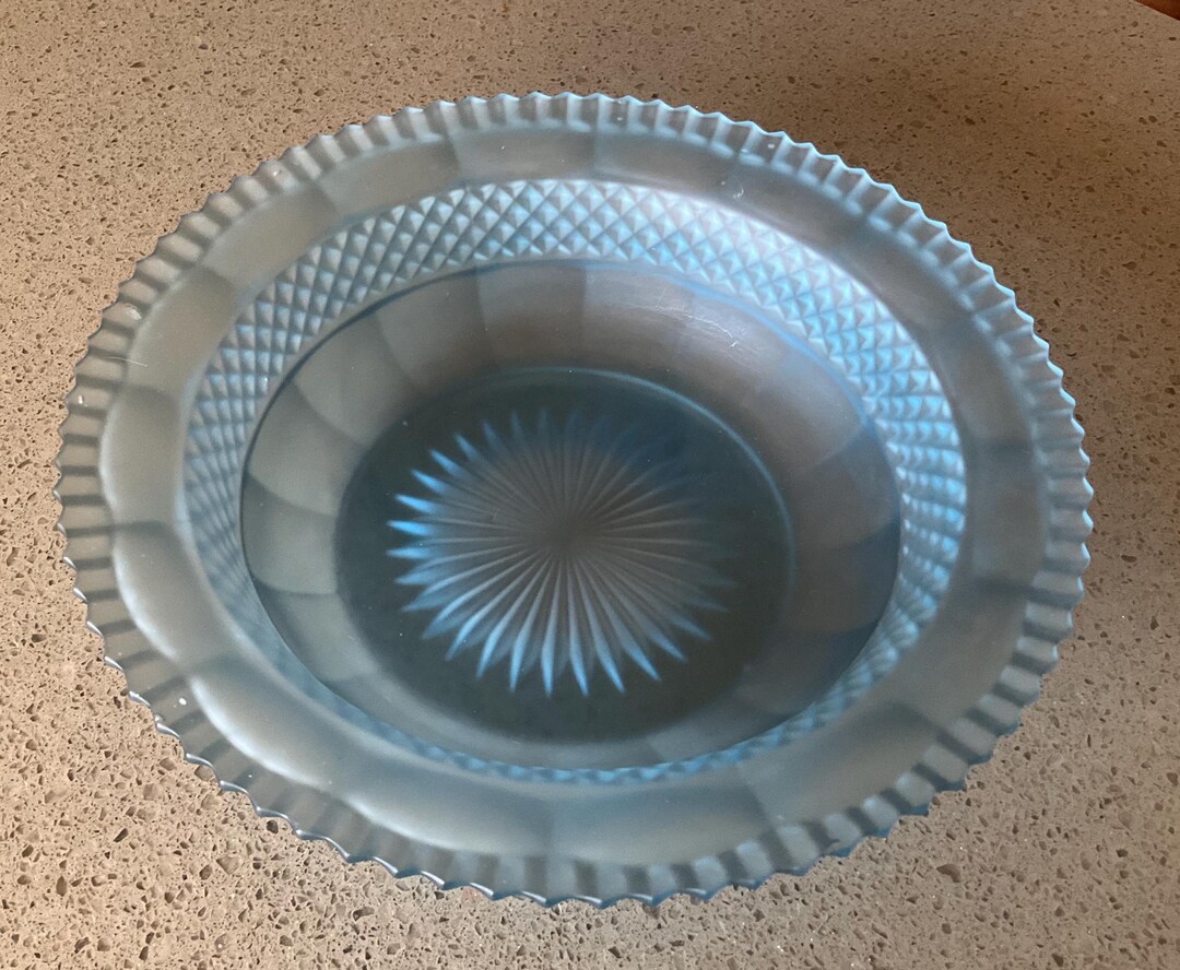 Rare Find! Schweig, Müller Satin Glass Bowl (circa 1930s) Made in ...