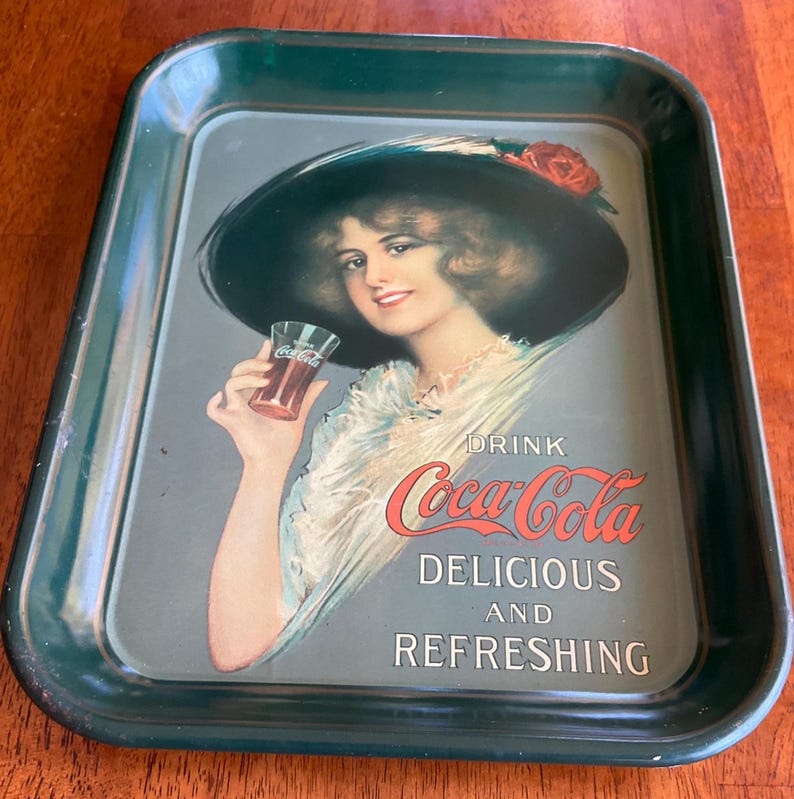 Vintage 1970s Coca Cola Serving Tray Reproduction of 1913 Hamilton King ...