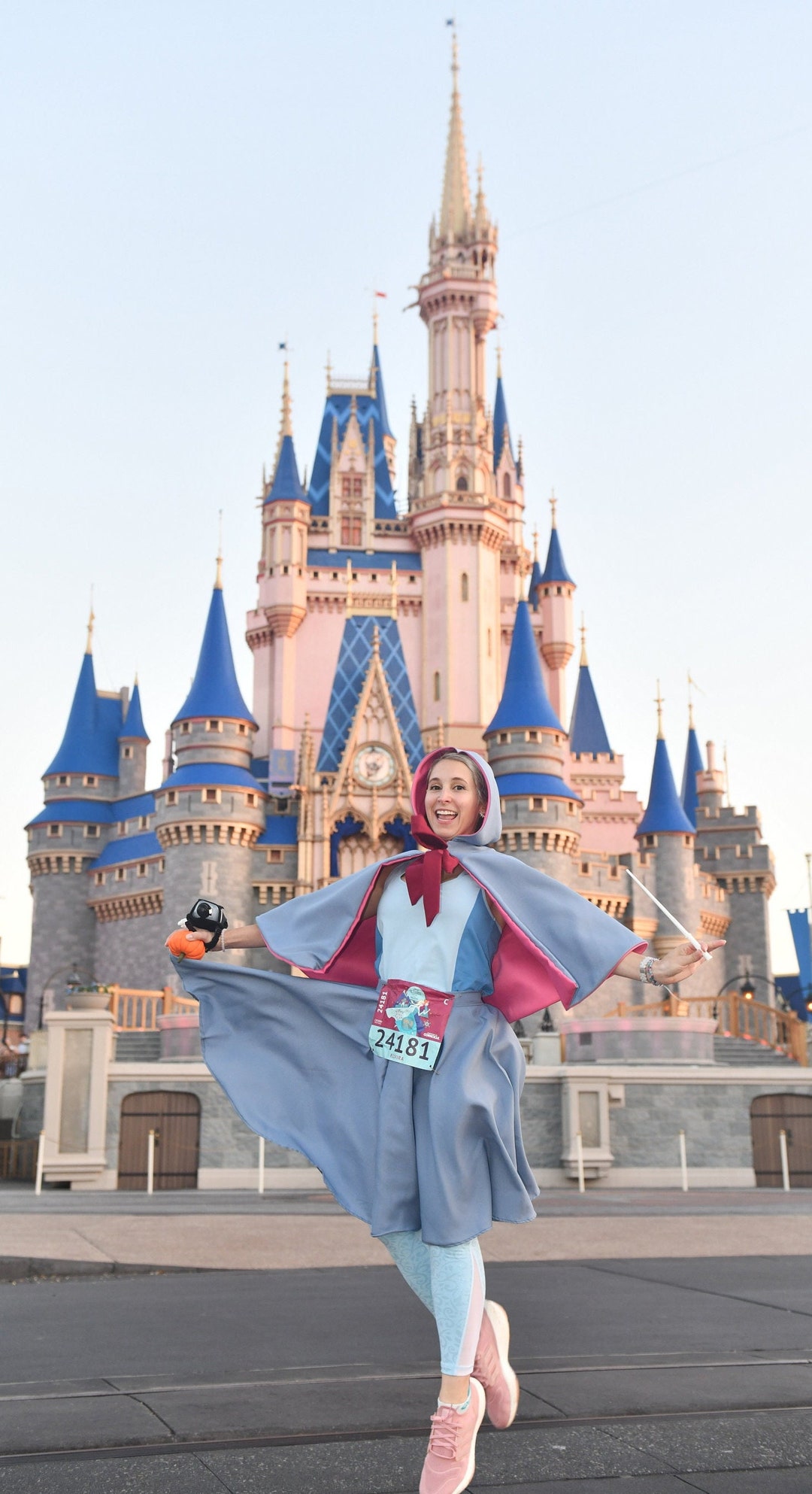 Fairy Godmother Running Costume & Magical Park Outfit - Cape and Skirt ...