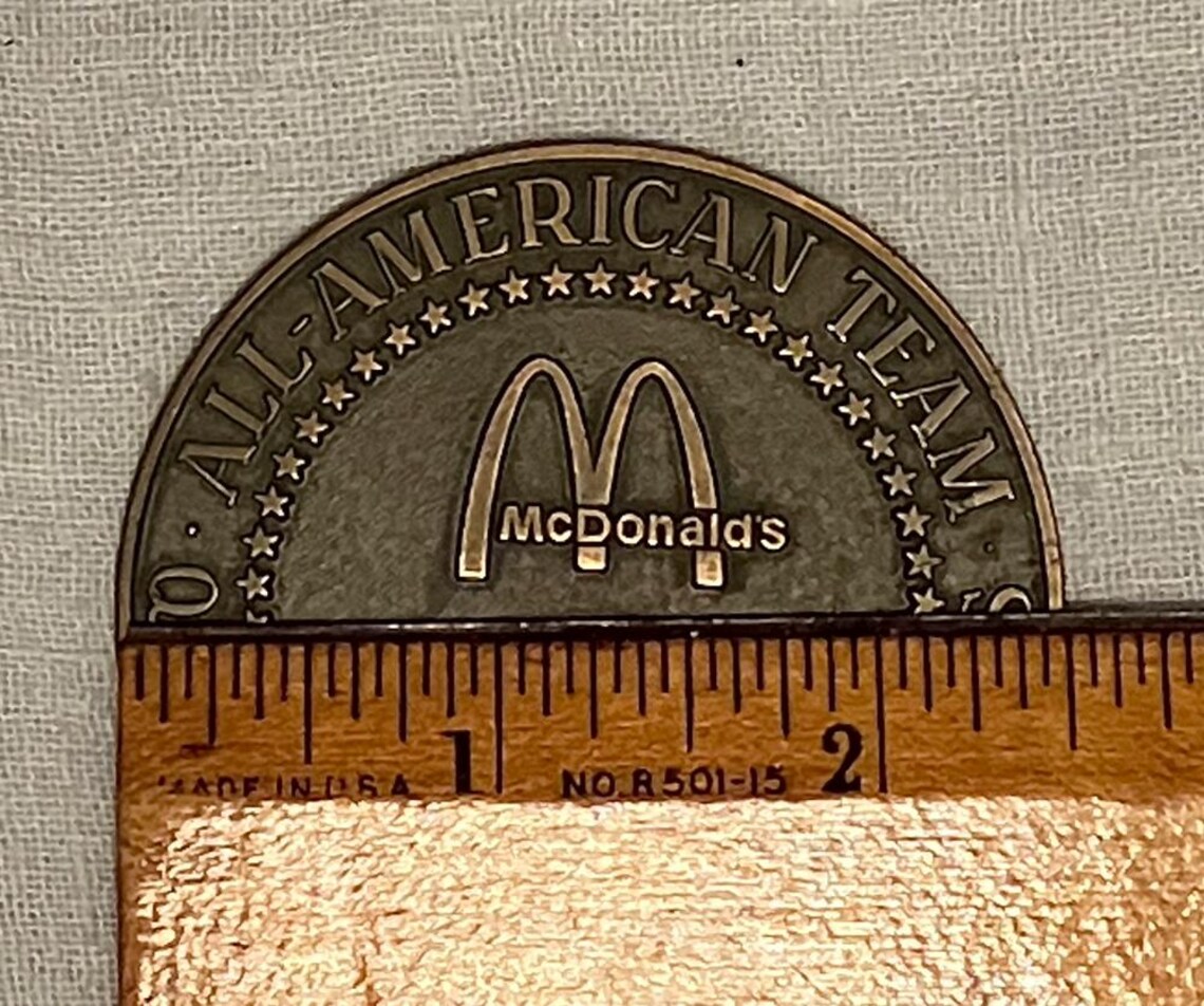 Vintage Mcdonald's All American Team Quality Service Cleanliness Award ...