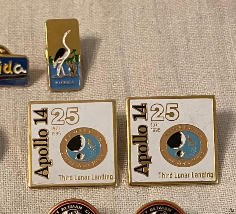 Lot of 25 NASA Space Shuttle Mission Lapel Pins STS Astro Apollo ...