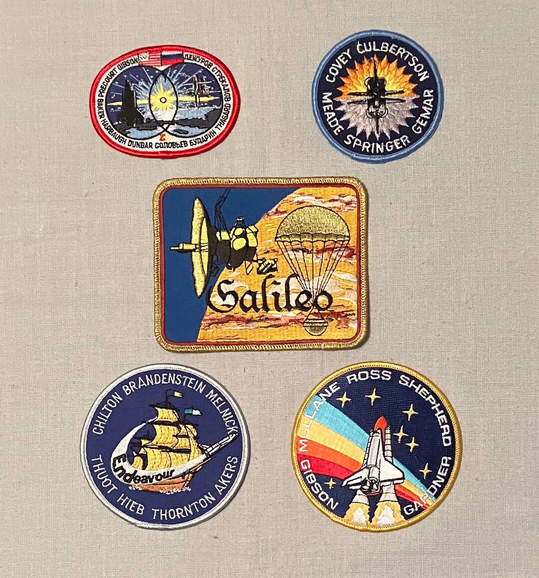 Vintage Lot of 5 NASA PATCHES Space Program & Shuttle STS Missions ...