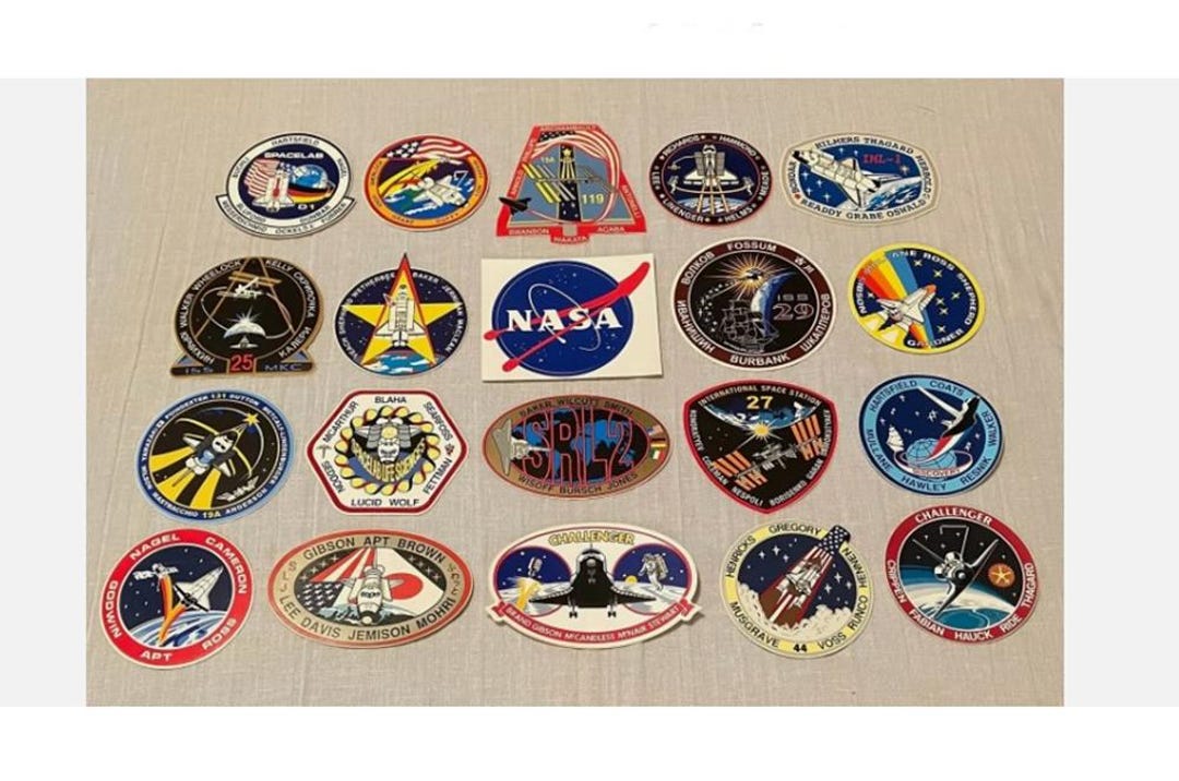 Nasa Lot of 20 Space Program & Shuttle STS Mission STICKERS ISS ...