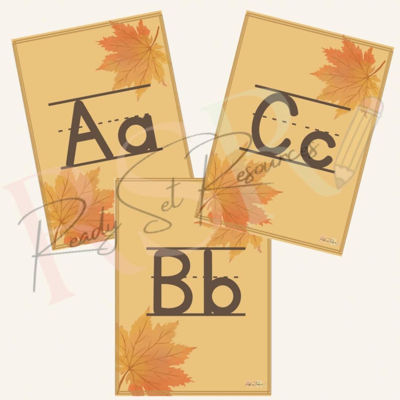 Alphabet Display Posters- Upper & Lowercase Letters - Etsy