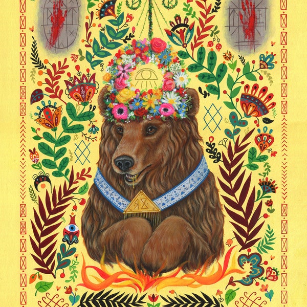 May Queen Midsommar Art - Etsy