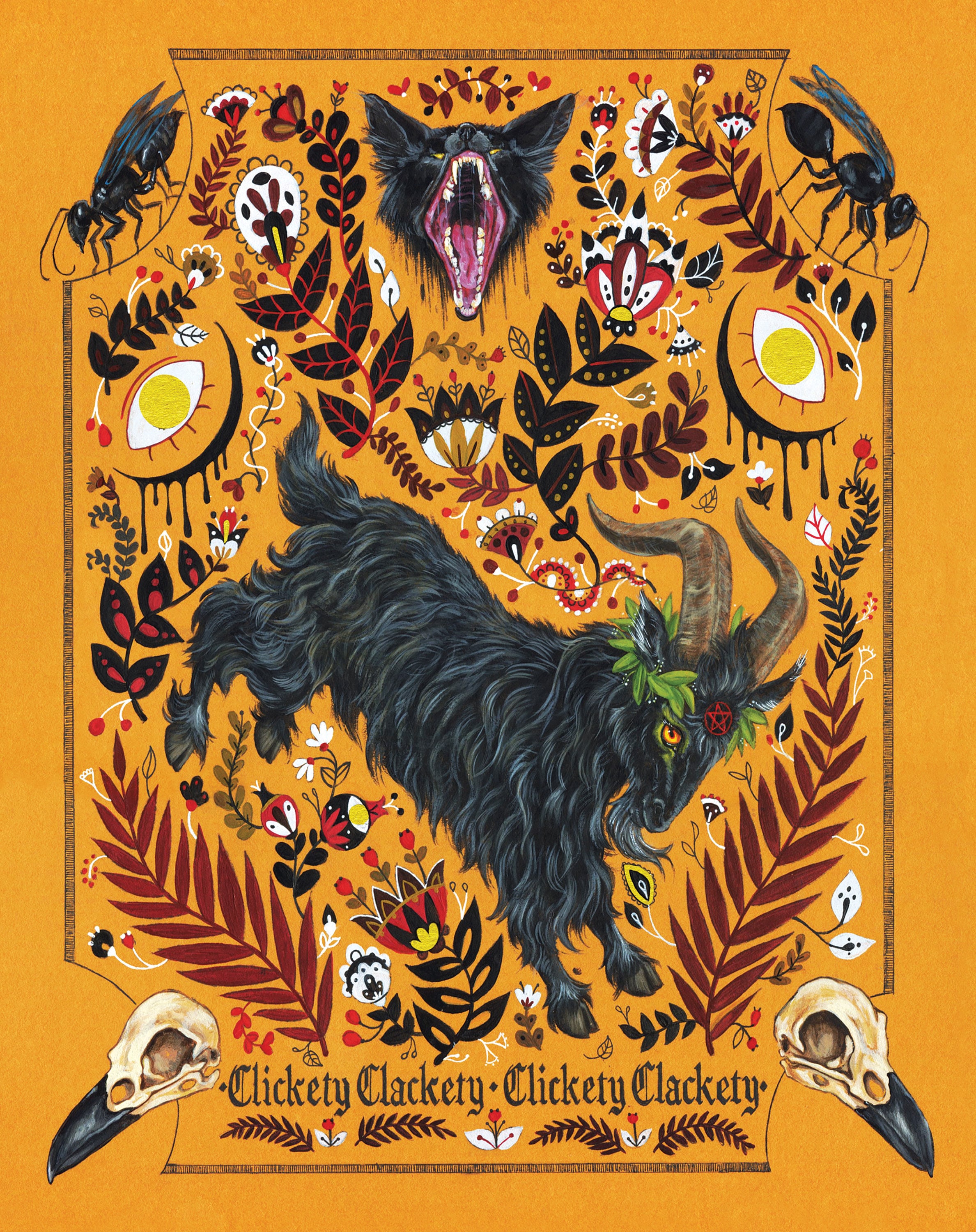 Black Phillip Goat the Witch Clickety Clackety Wall Art Print - Etsy