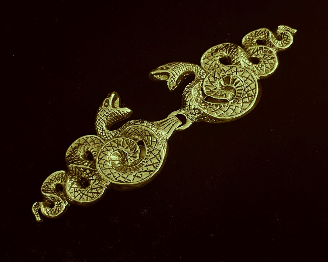 Snake Cloak Clasp in Silver or Gold - Etsy