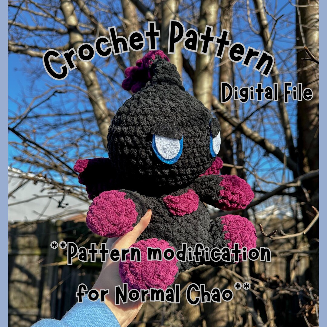 Crochet Chao Garden Hedgehog Friend | PATTERN MOD ONLY- See Caption ...