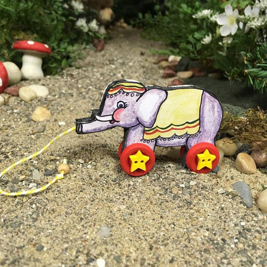 DIY Vintage Style Pull Toys for Your Dolls! 1:6 Scale - Etsy