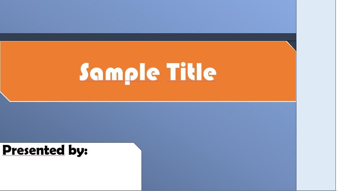 Simple Blue PPT Template - Etsy