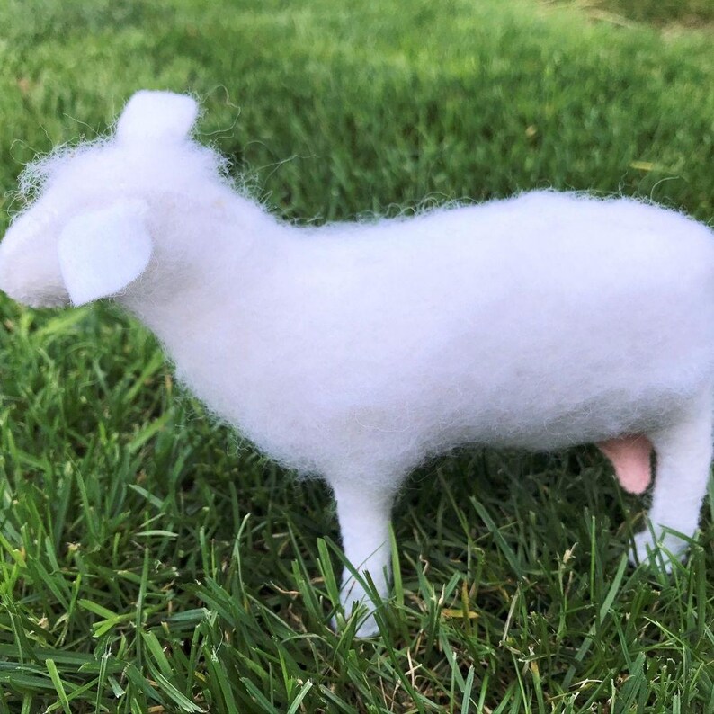 Sheep, Ram & Lamb Sewing Pattern - Easy Step-by-step Wool Felt Craft ...