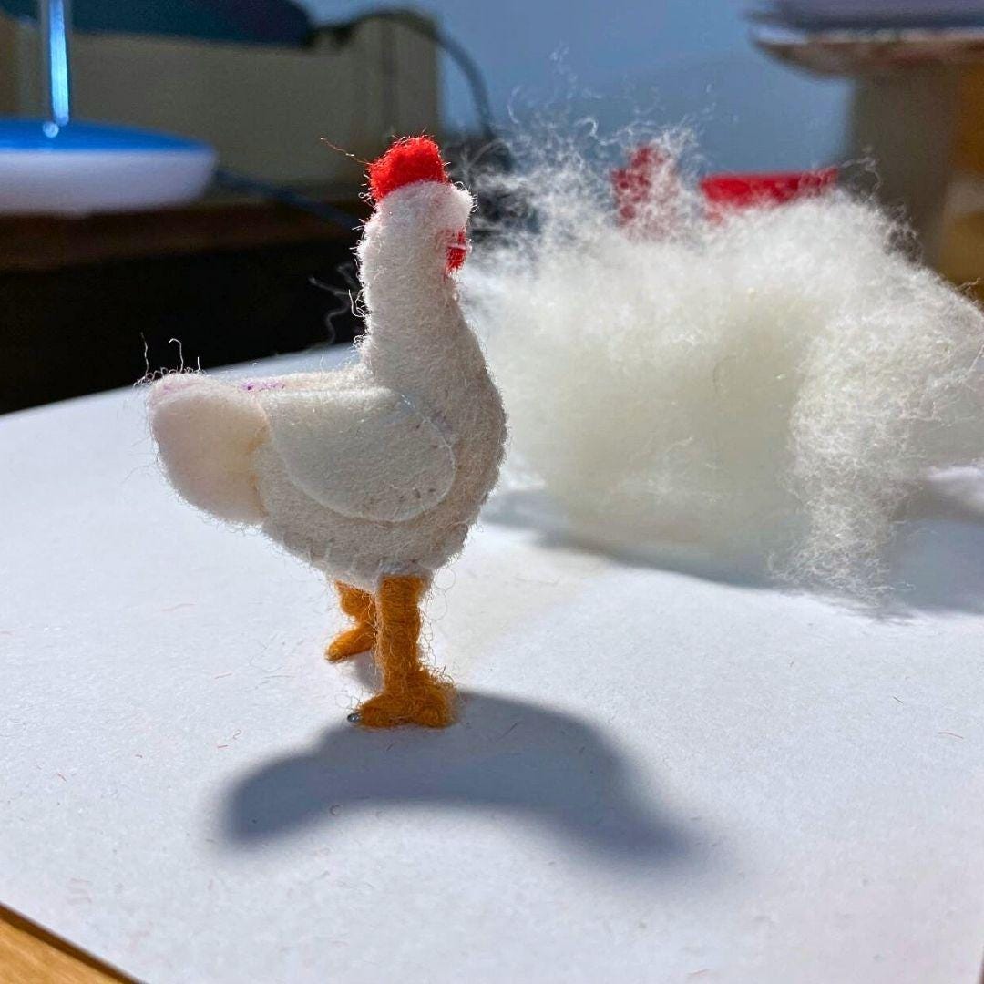 Hen, Rooster, and Chick Sewing Tutorial - DIY Felt Farm Animals Pattern ...