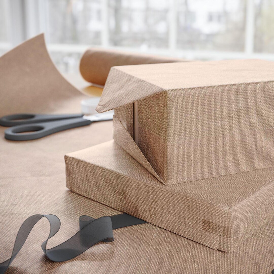 Rustic Tan Style Wrapping Paper, Perfect for Weddings, Birthdays, Baby ...