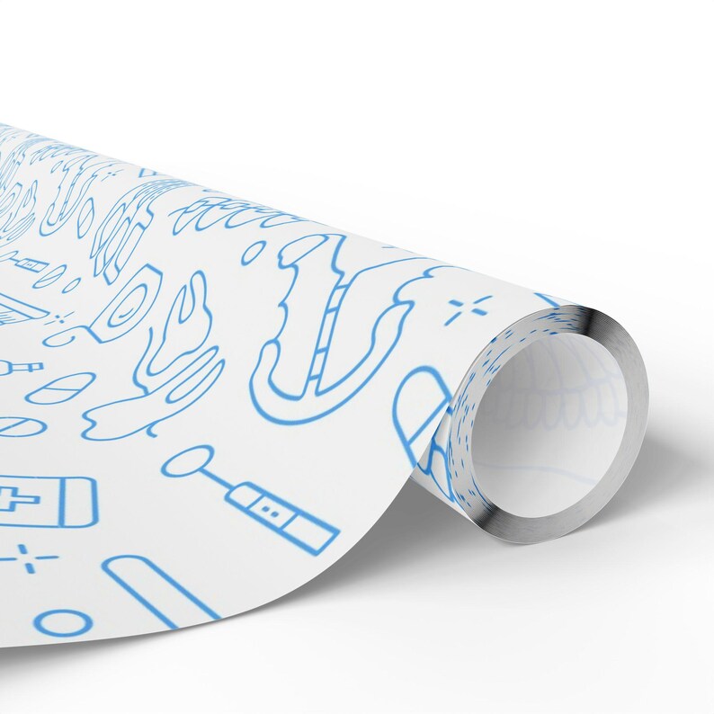 Dental Gift Wrapping Paper: Tooth-themed, Modern Design - Etsy
