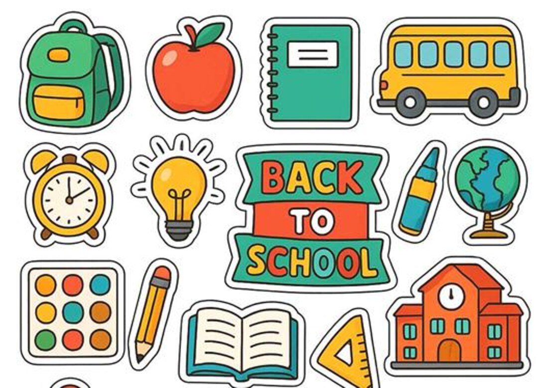 Back to School & Cute Sticker Set - Etsy
