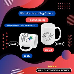 Custom Logo Mugs – Mugs With Company Logo, Mugs for Company Marketing ...
