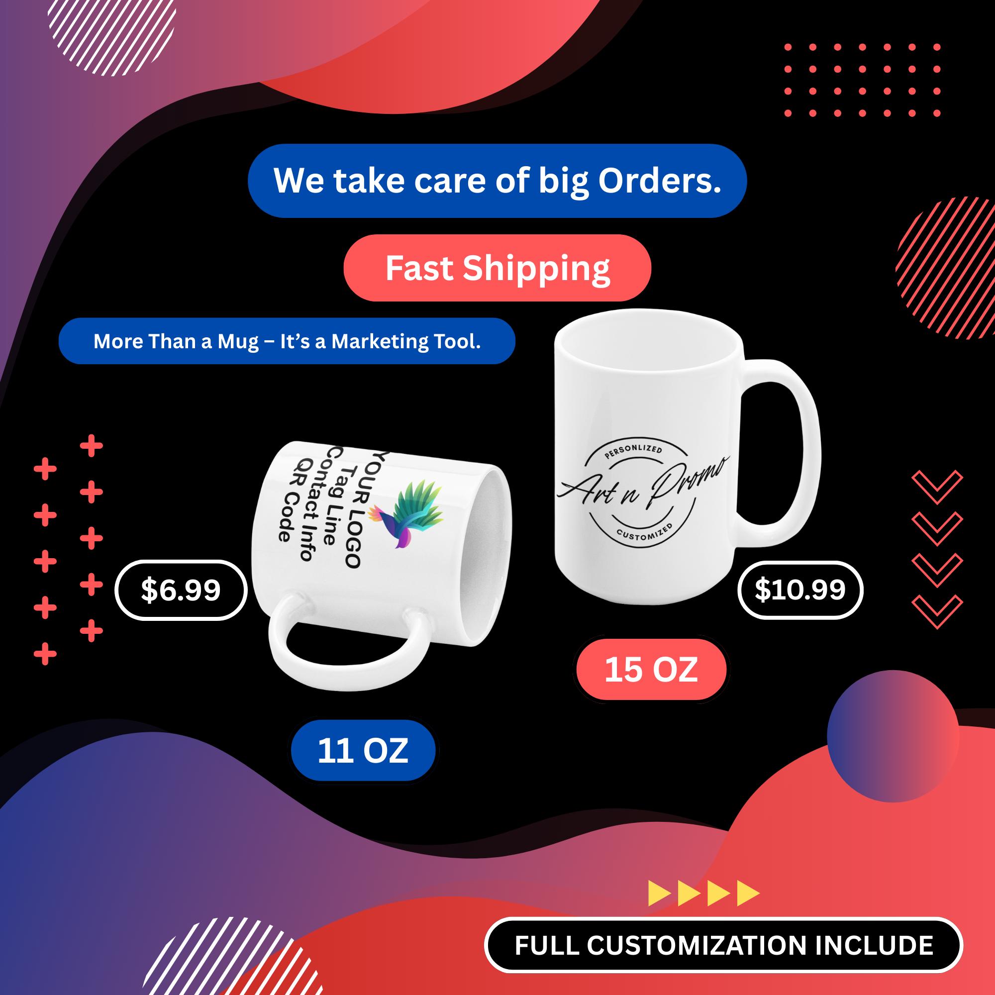 Custom Logo Mugs – Personalized Company Branded Gifts - Etsy