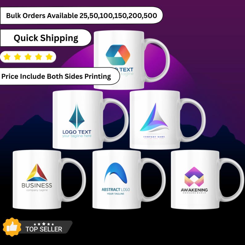 Custom Logo Mugs – Mugs With Company Logo, Mugs for Company Marketing ...