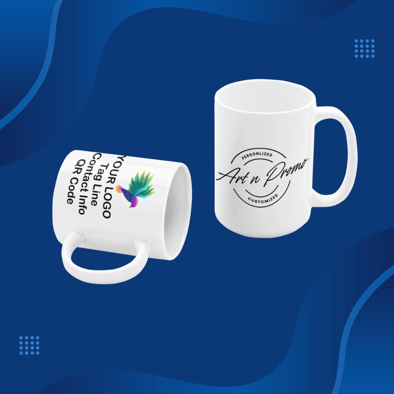 Custom Logo Mugs for Business - Bulk Orders, Personalized Company Logo ...