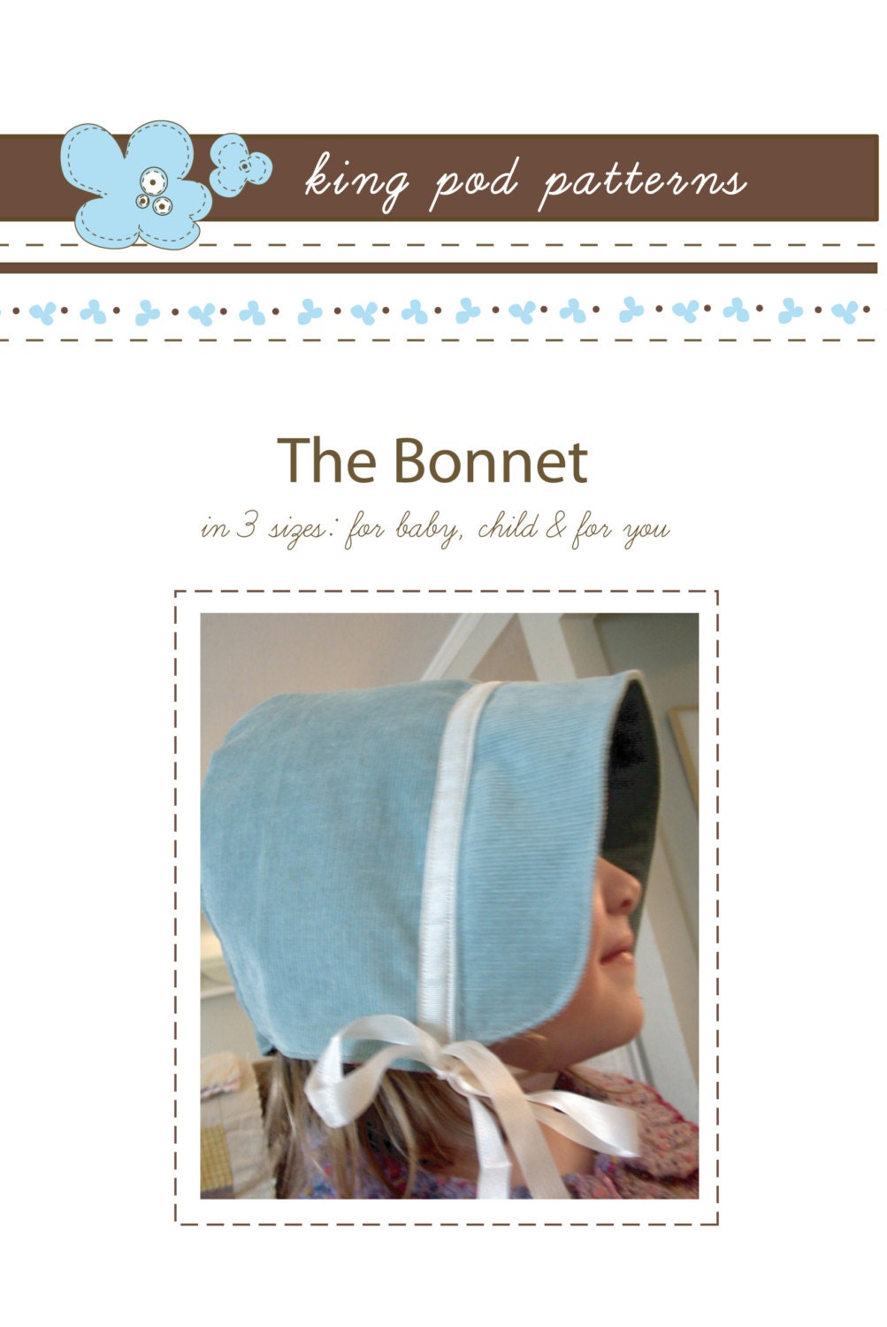 The Bonnet Pattern PDF in 3 Sizes - Etsy