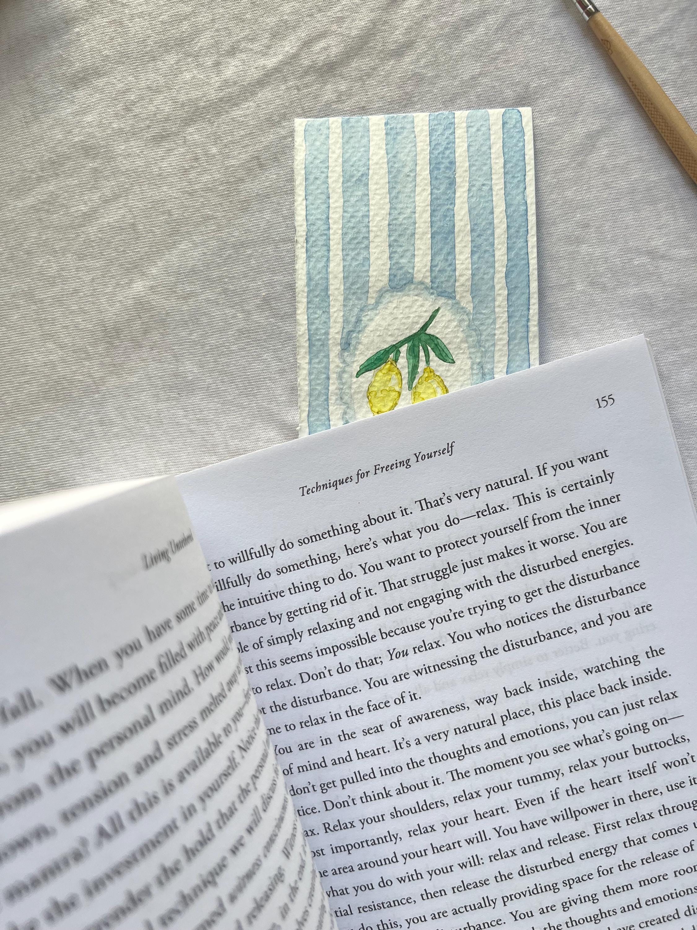 Hand Painted Watercolor Bookmarks, Gifts for Book Lovers, Handmade ...