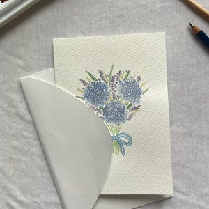 Hand Painted Watercolor Flower Cards, Greetings Cards, Greetings ...