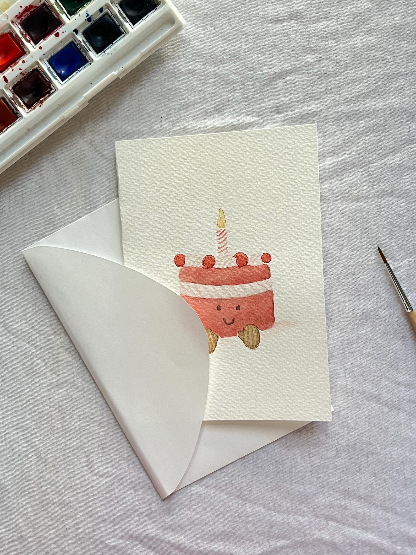 Hand Painted Watercolor Birthday Cards, Greetings Cards, Greetings ...