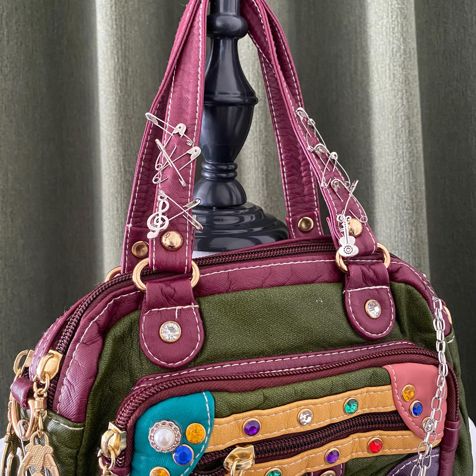 Y2K Remake Handmade Soft PU Leather Handbag Mini Crossbody Bag Cute ...