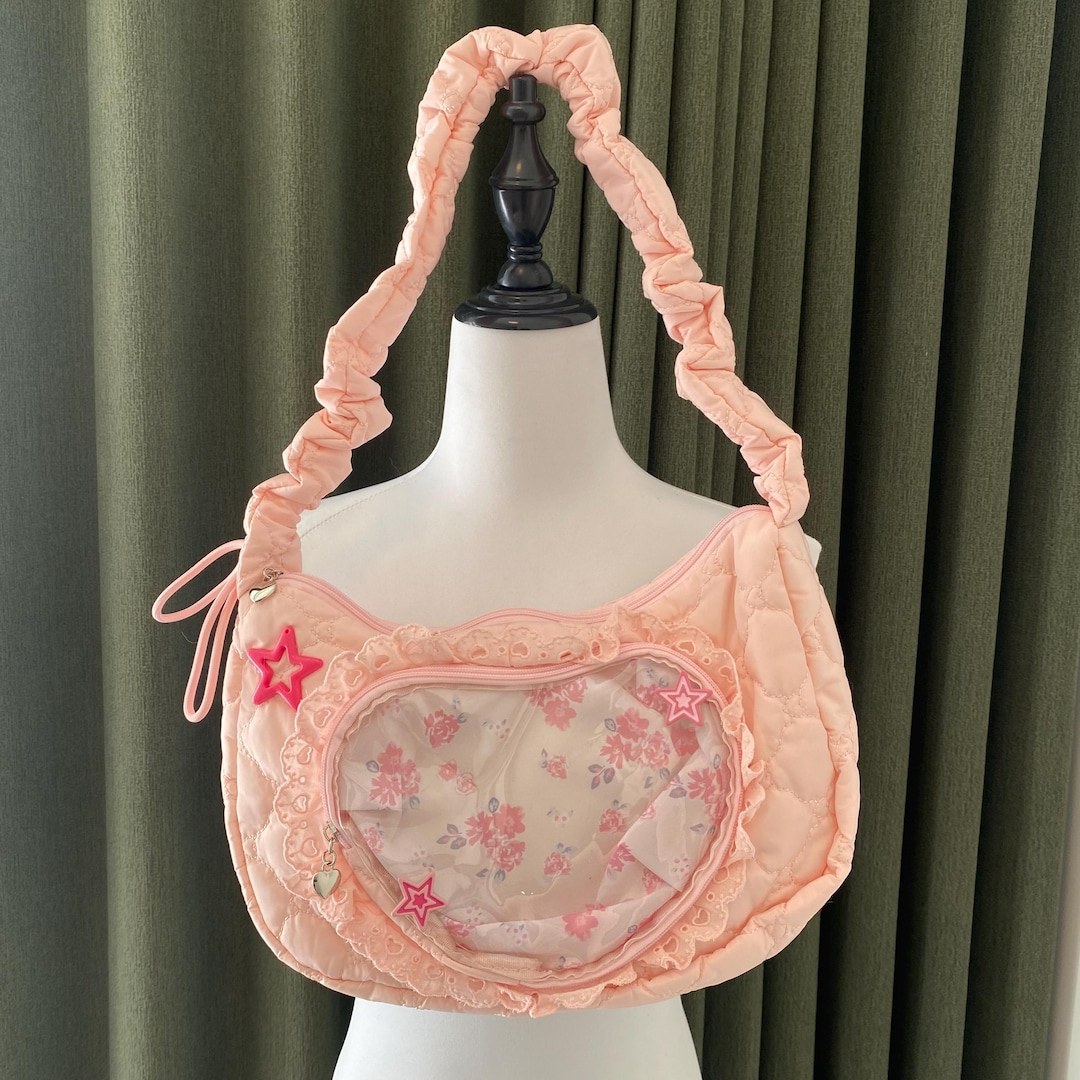 Super Cute Handmade Remake Ita Tote Bag Y2k Ita Shoulder Bag Pink and ...