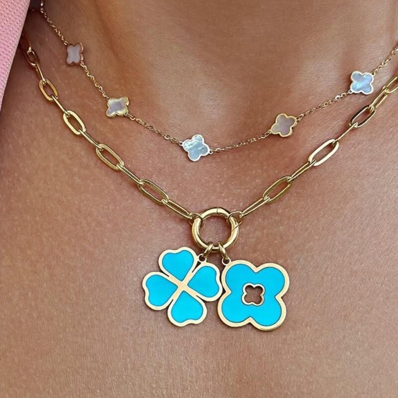 Turquoise Clover - Etsy