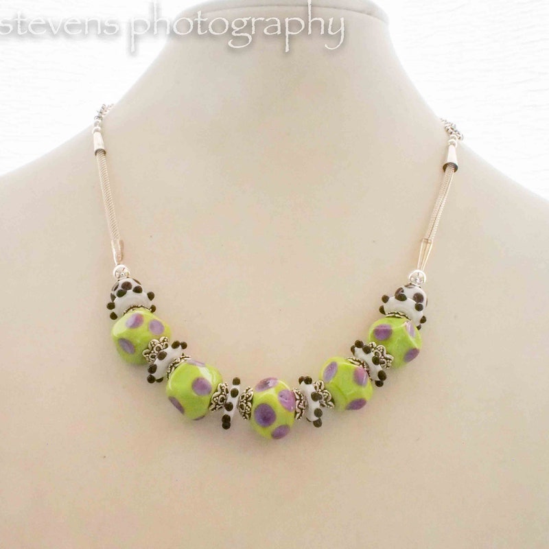 Lampwork Bead Necklace - Etsy