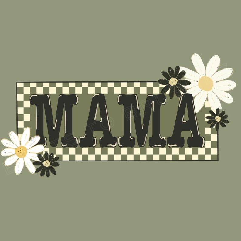Mama Floral Checkered Graphic | Mama Graphic | Mom Graphic | Flowers ...