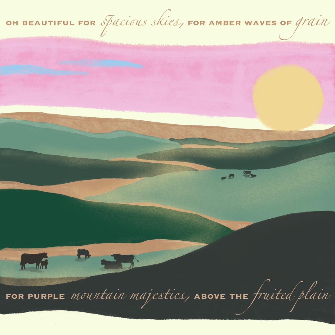 Oh Beautiful Pasture Graphic | PNG Digital Download | Great for Adding ...