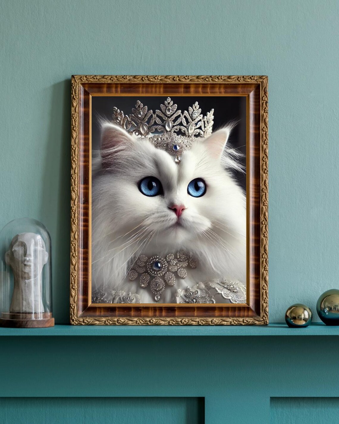 Princess Cat, Cat Art Portrait, Cat Art, Visual Art, Digital Arts, Home ...