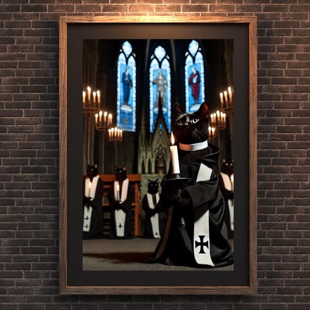 Mysterious Cats, Gothic Art Portrait, Cat Art, Visual Art, Digital Arts ...