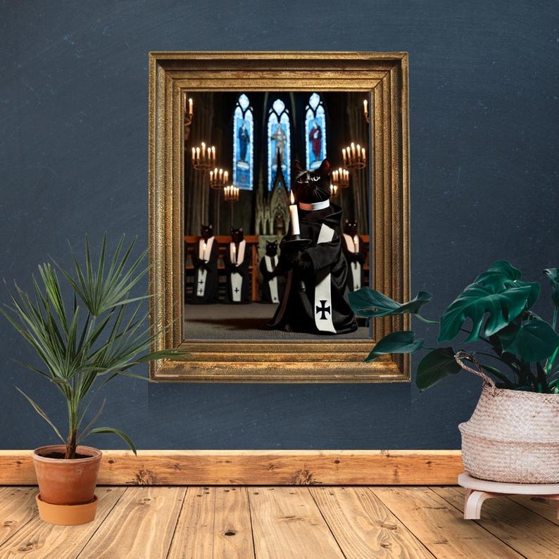 Mysterious Cats, Gothic Art Portrait, Cat Art, Visual Art, Digital Arts ...