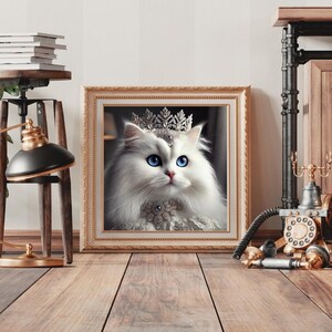 Princess Cat, Cat Art Portrait, Cat Art, Visual Art, Digital Arts, Home ...