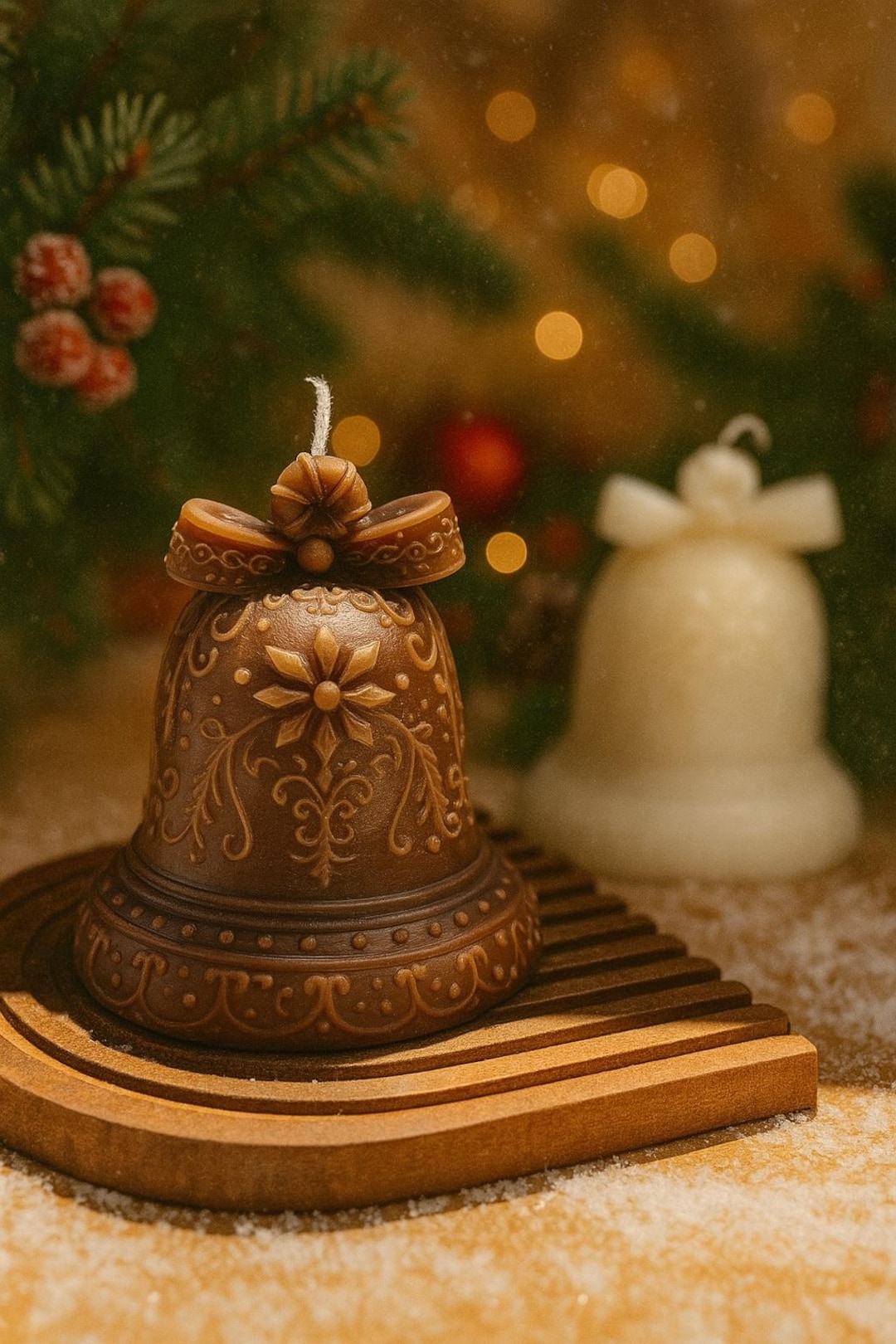 Christmas Bell Candle: Festive Soy Wax Holiday Decor - Etsy