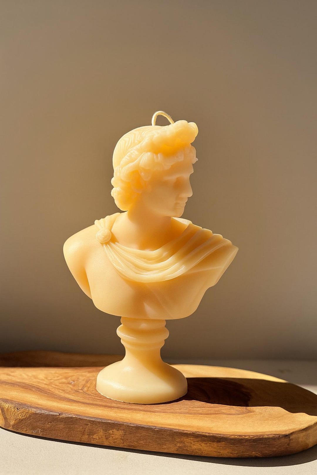 Apollo Bust Candle: Greek God Soy Wax Sculpture, Mythology Home Decor ...