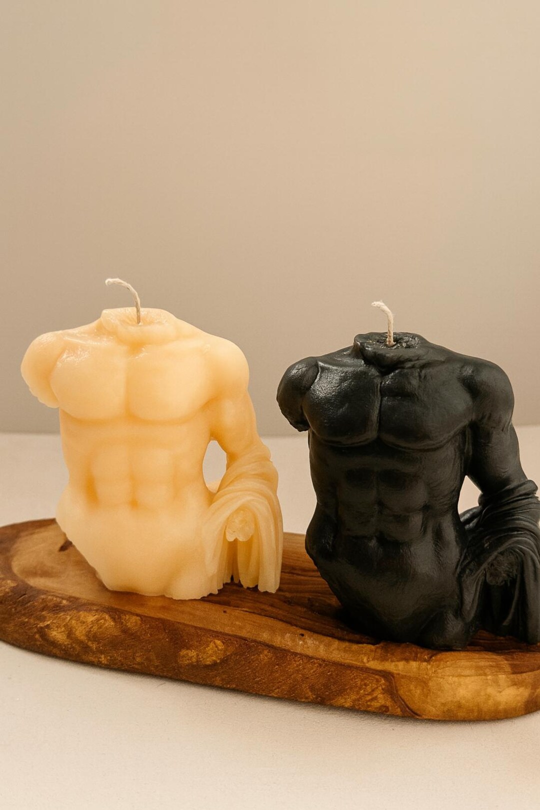 Small Male Torso Candle: Greek Sculpture Inspired Home Decor - Etsy