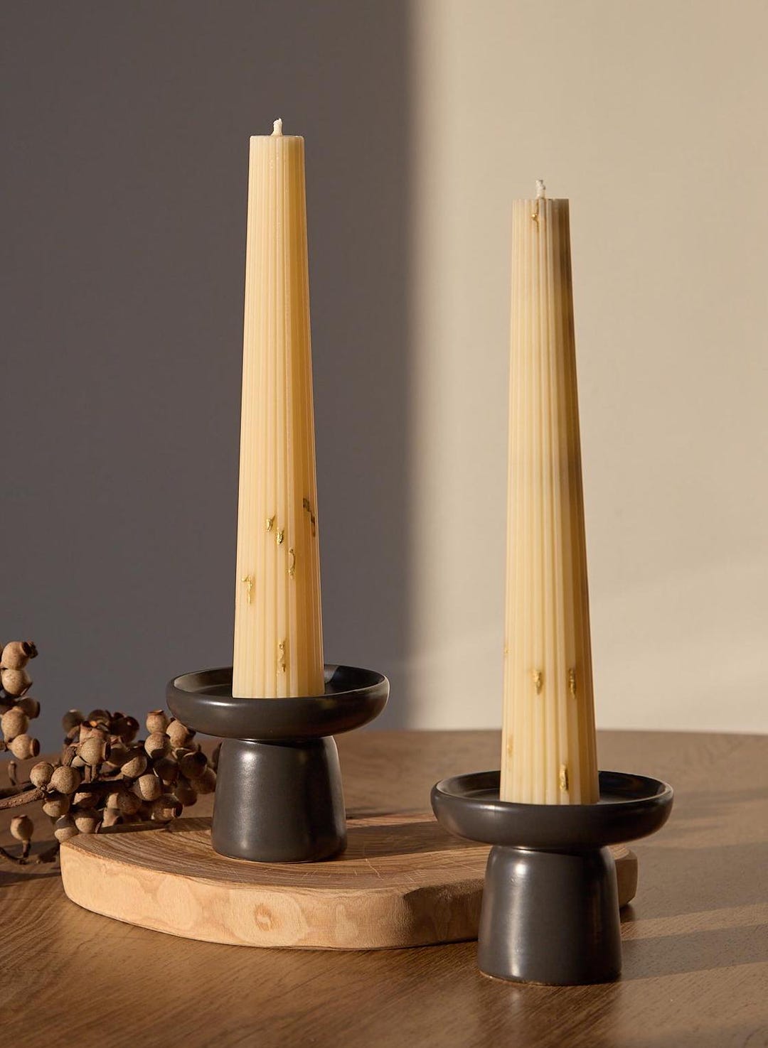 Holiday Taper Candle Duo - Christmas Candle Set of 2,christmas Gift ...