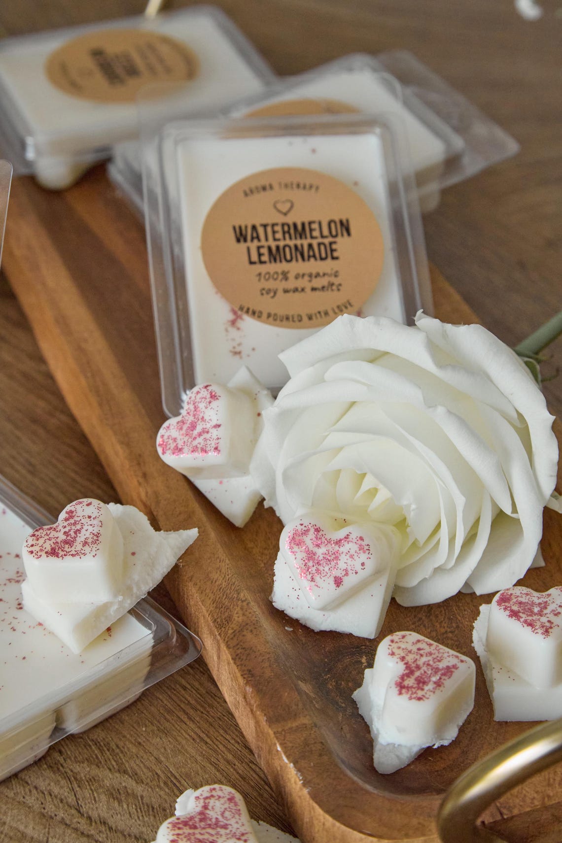Scented Heart Wax Melts: Organic Soy, Strong Aromatherapy - Etsy