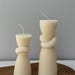 Cylindrical Knot Soy Wax Candle: Minimalist Home Decor - Etsy