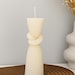 Cylindrical Knot Soy Wax Candle: Minimalist Home Decor - Etsy