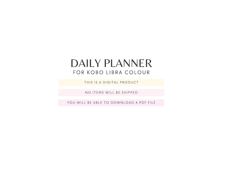Sunset Daily Planner for Kobo Libra Colour, Elipsa 2E, Sage | 3 Months ...