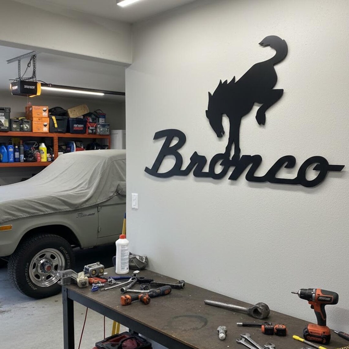Custom Steel Bronco Sign | Personalized Truck Wall Art - Etsy