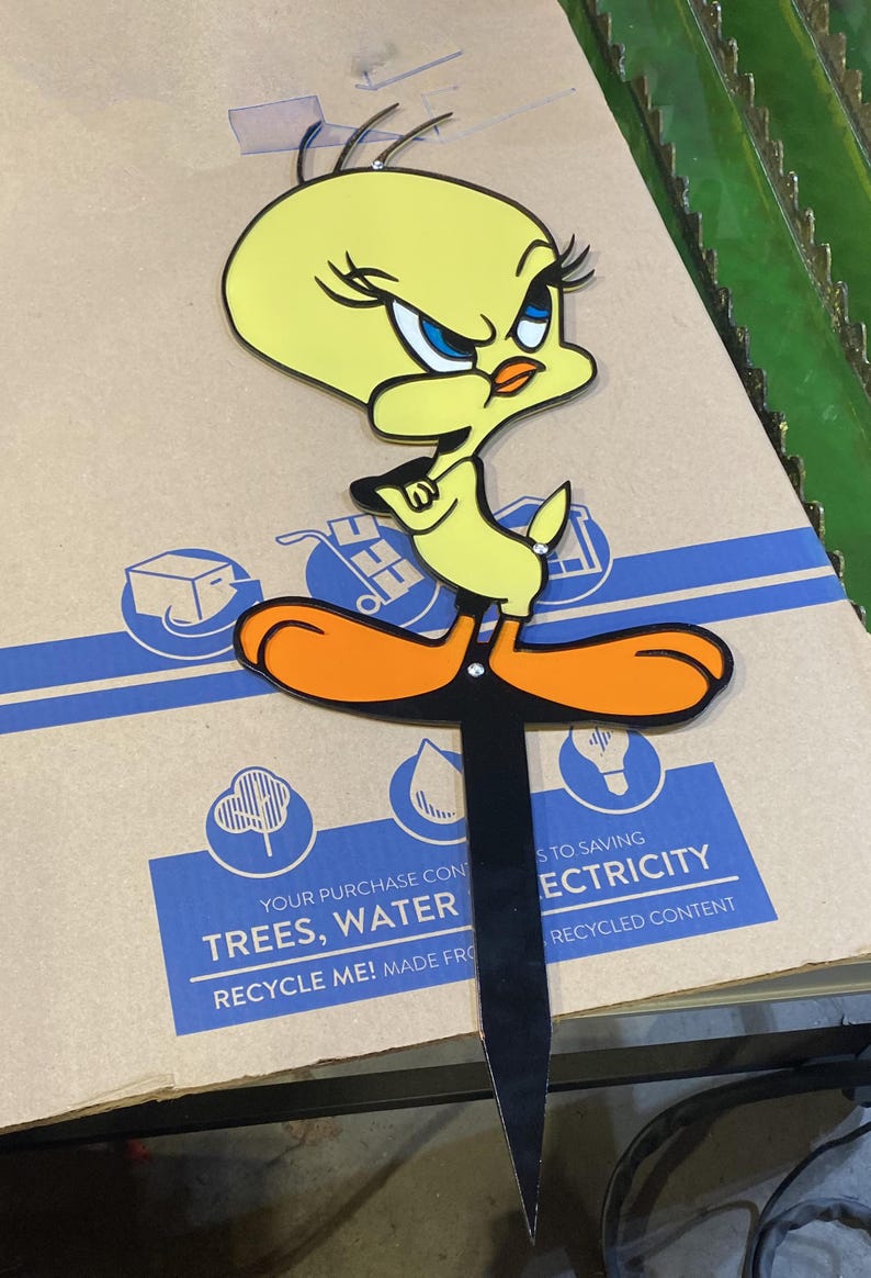 Hand-painted Tweety Bird Yard Sign: Looney Tunes Party Decor - Etsy
